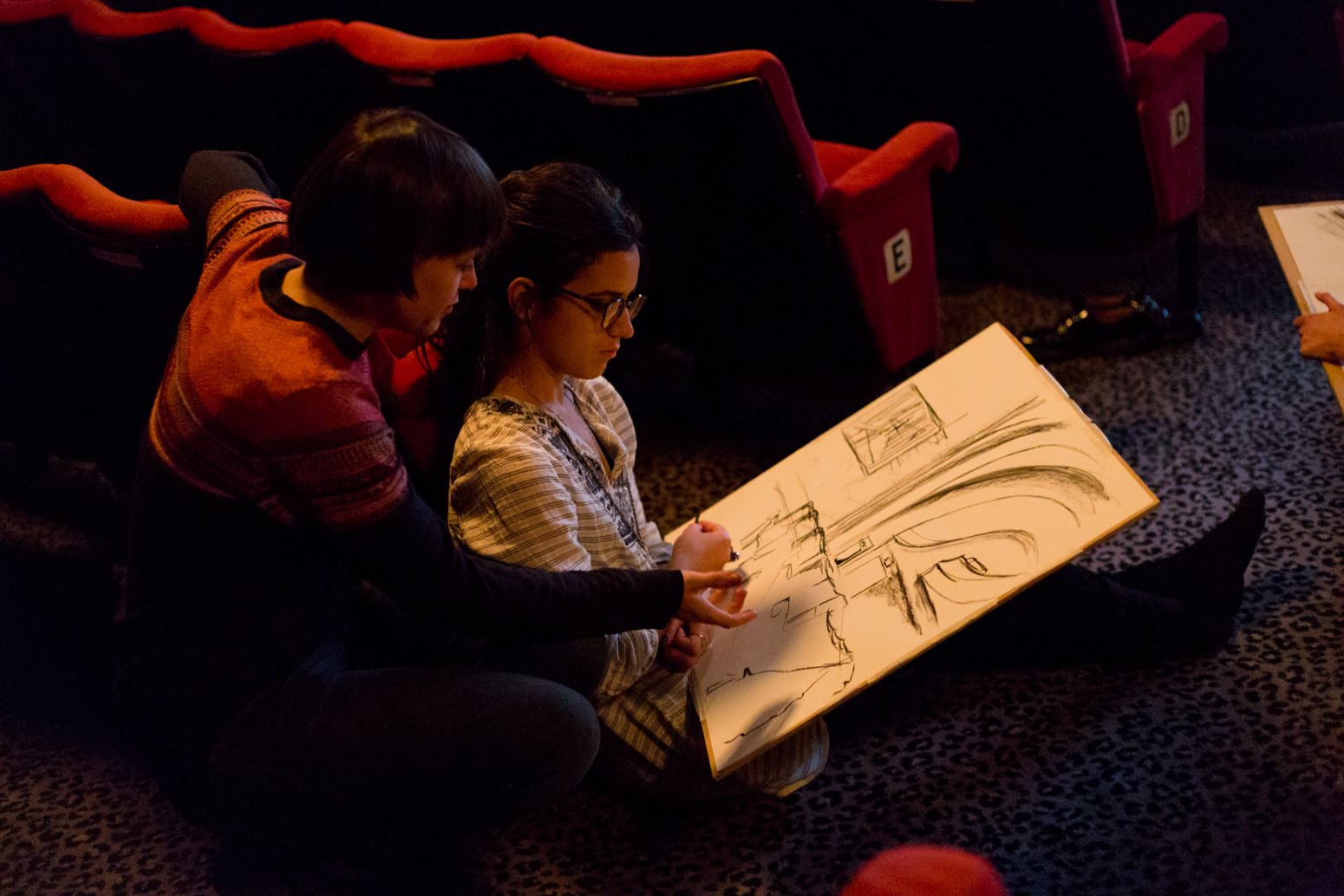 Drawing in the Rio Cinema Auditorium - ROOT DRAWING
